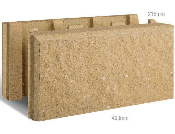 Adbri Versawall Oatmeal Block - 400x200x215 - Tile Stone Paver