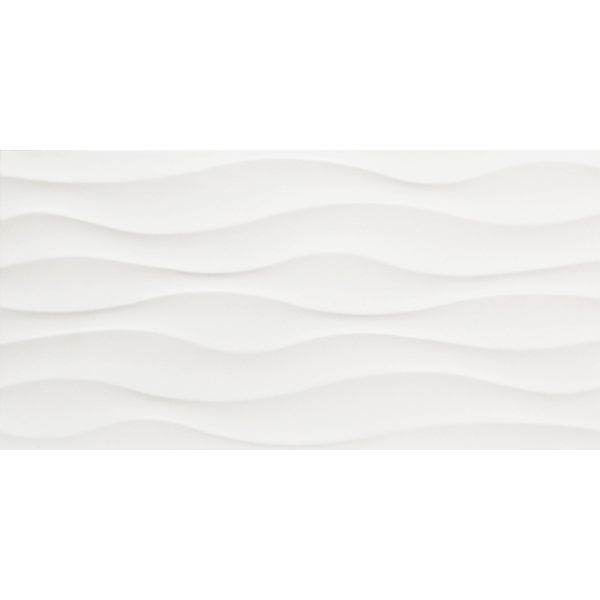Glacier Wavy Gloss White Wall Tile 300x600 - Tile Stone Paver