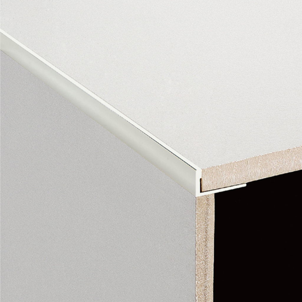 L Angle Aluminium Trim 4mm x 3m (Bright Silver) - Tile Stone Paver