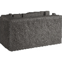 Adbri Masonry Versawall Charcoal Right Corner - Tile Stone Paver