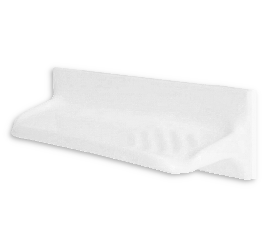 Roberts Design Ceramic Soap Shelf 300x100 White - TileStonePaver