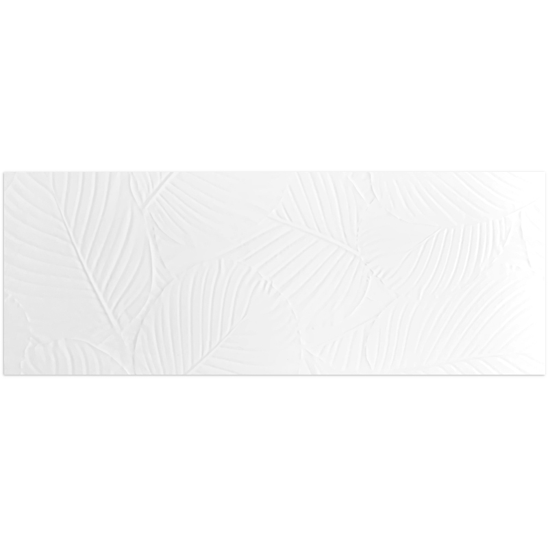 Genesis Palm White Matt Wall Tile 450x1200 - Tile Stone Paver
