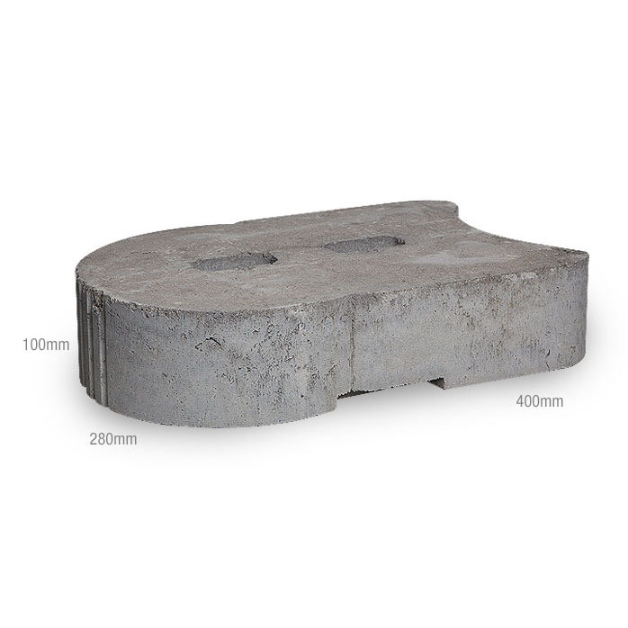 Adbri Masonry Torpedo Base Block - Buy Online - Tile Stone Paver