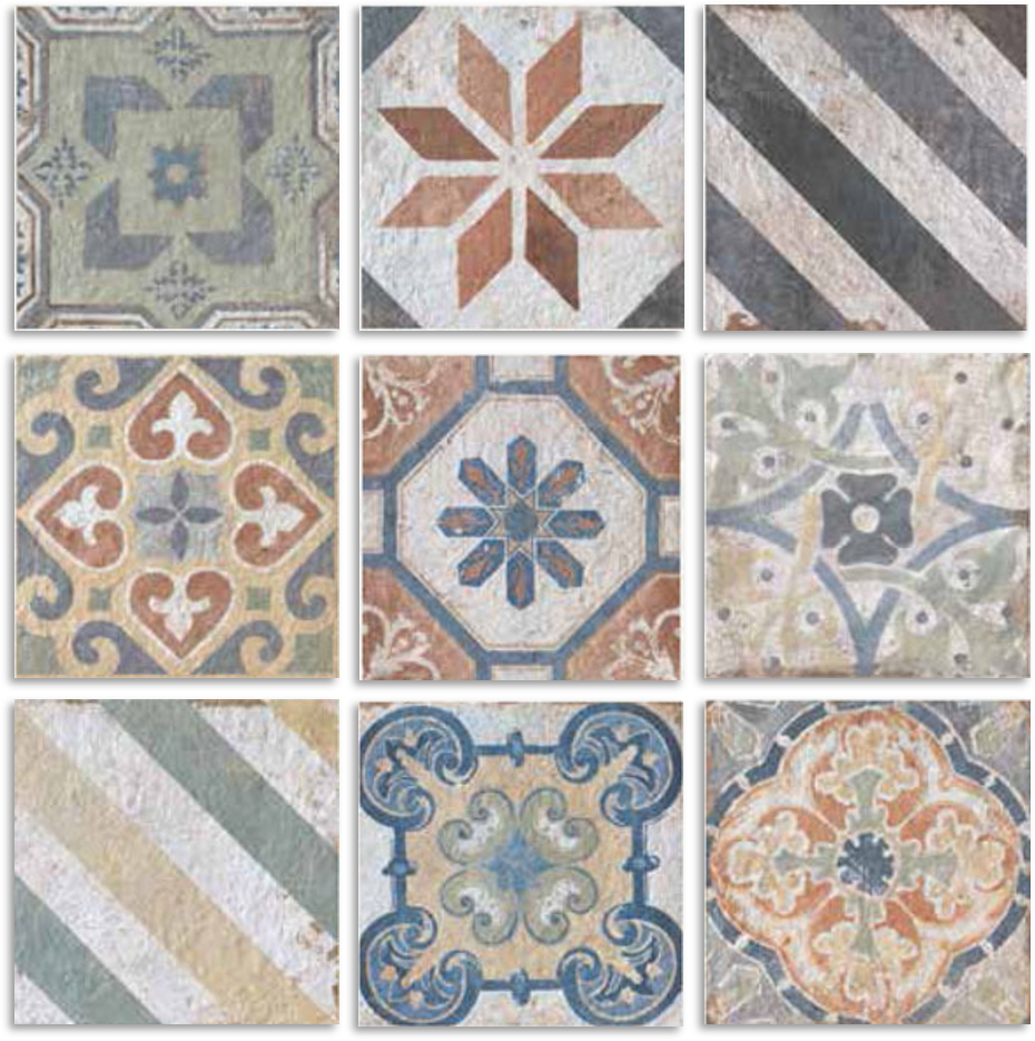 Havana Finca Vigia Mix Floor Tile 200x200 - Tile Stone Paver
