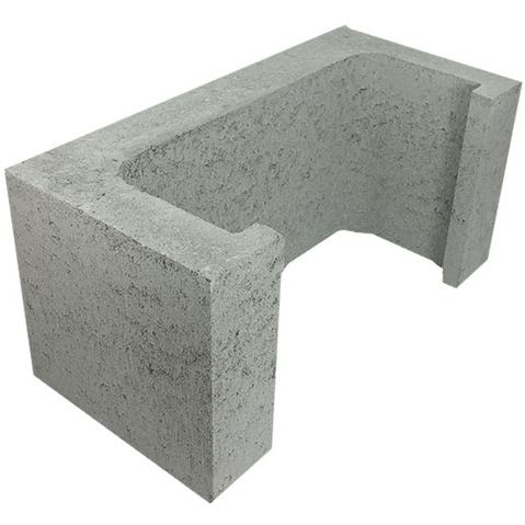 Concrete Grey Block Clean Out 20.45 - Tile Stone Paver
