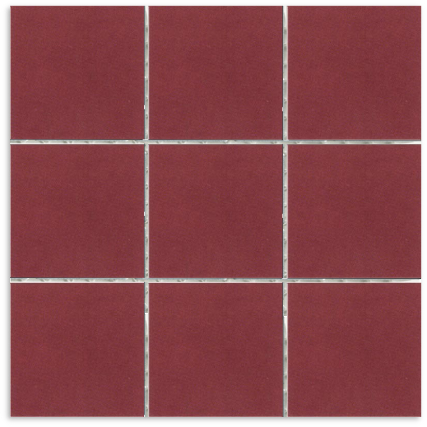 Cotto Burgundy Matt Tile 97x97 - Tile Stone Paver