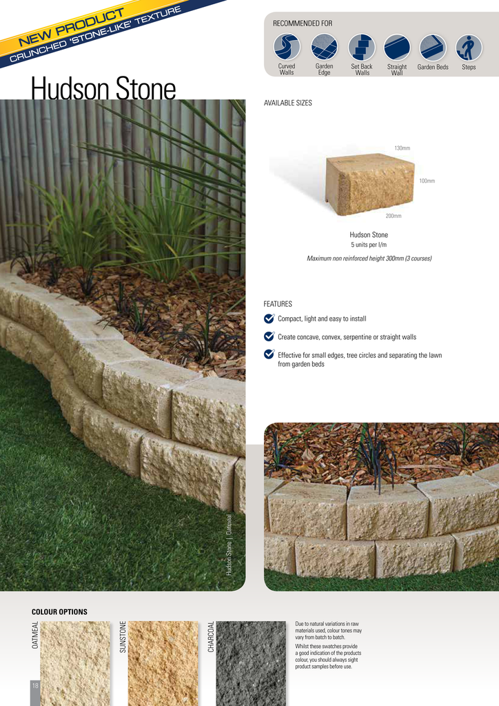 Adbri Masonry Hudson Stone Sunstone - Tile Stone Paver