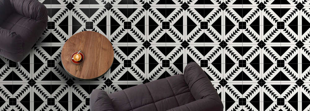 Peppa Acalan Black Light Tile 200x200 - Tile Stone Paver