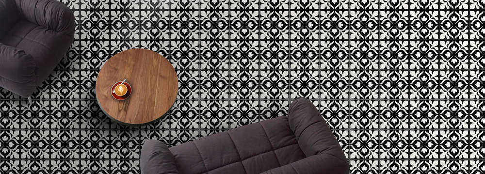 Peppa Adelphi Black Tile 200x200 - Tile Stone Paver