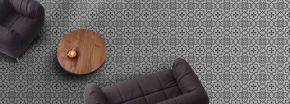 Peppa Bellevue Black Ash Tile 200x200 - Tile Stone Paver