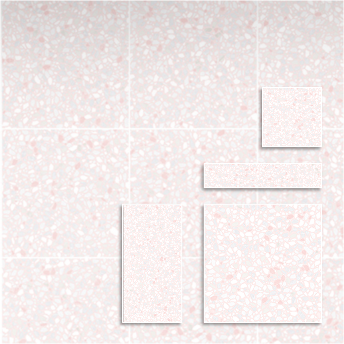 Rhapsody Staccato Dusty Pink Matt Range - Tile Stone Paver