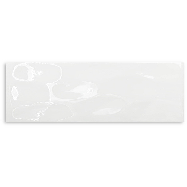Gloss White Wavy Wall Tile 100x300 - Tile Stone Paver