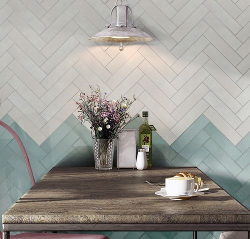 Casablanca Mint Gloss Wall Tile 58x242 - Tile Stone Paver