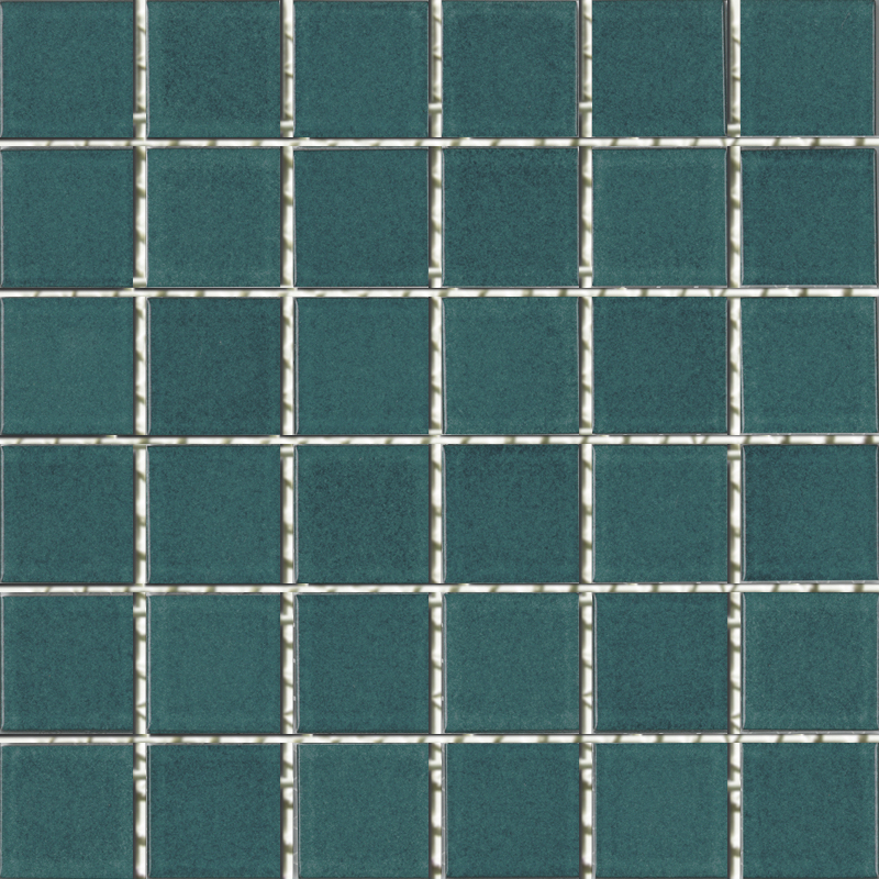 Cotto Forest Green Gloss Mosaic 47x47 - Tile Stone Paver