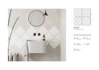 Picasso Bloom Pale Green Matt Tile 200x200 - Tile Stone Paver