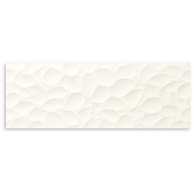 Genesis Leaf White Matt Wall Tile 350x1000 - Tile Stone Paver