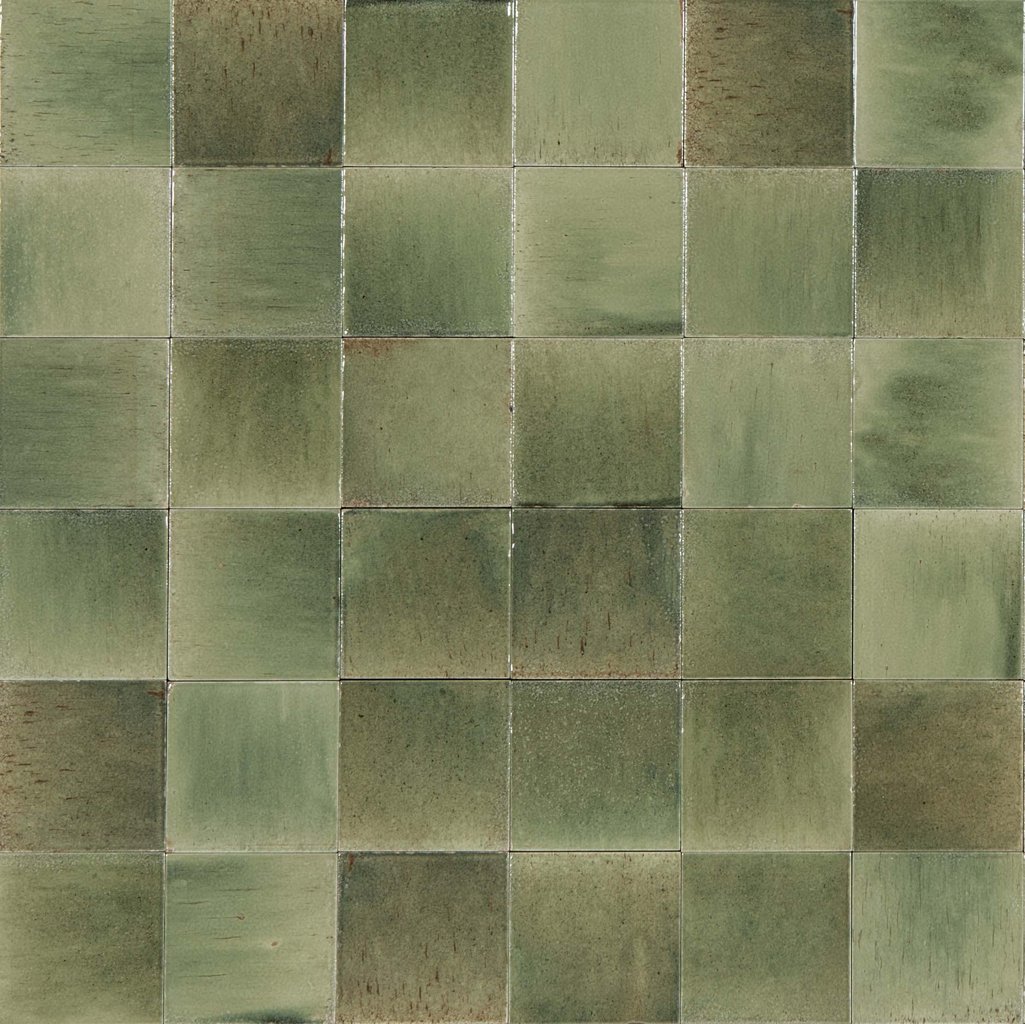Gleeze Giada Green Gloss Tile 100x100 - Tile Stone Paver