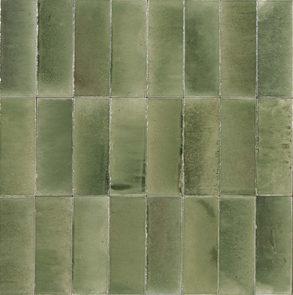 Gleeze Giada Green Gloss Tile 75x200 - Tile Stone Paver