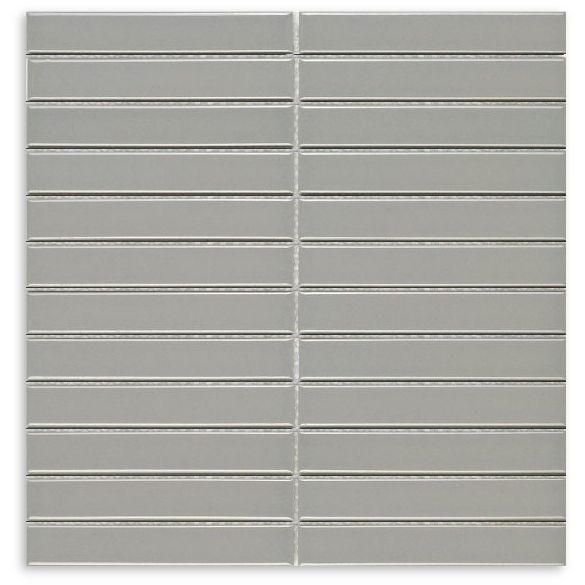 Porcelain Flat light Grey Gloss Tiles 22x145 - Tile Stone Paver