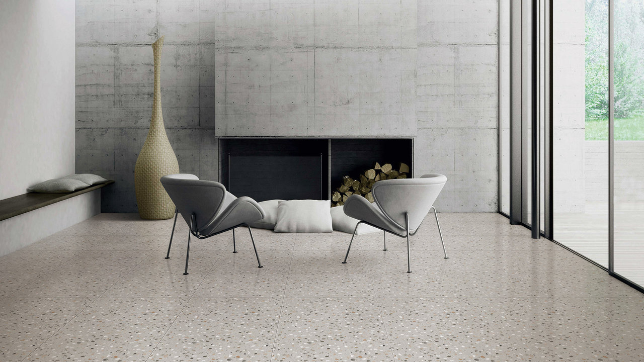 Terrazzo Stone Earth Smooth Grip Tile 600x600 - Tile Stone Paver