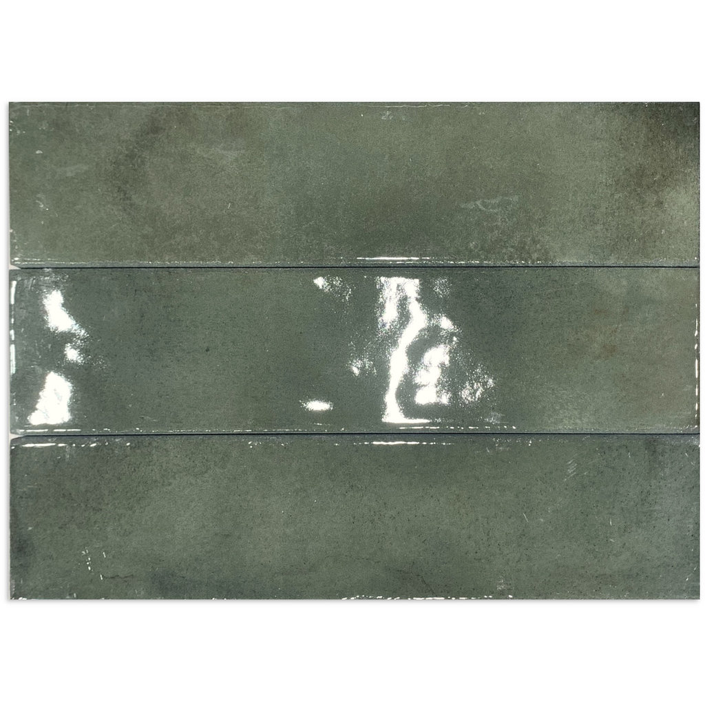 Memory Moss Green Gloss Tile 60x250 - Tile Stone Paver