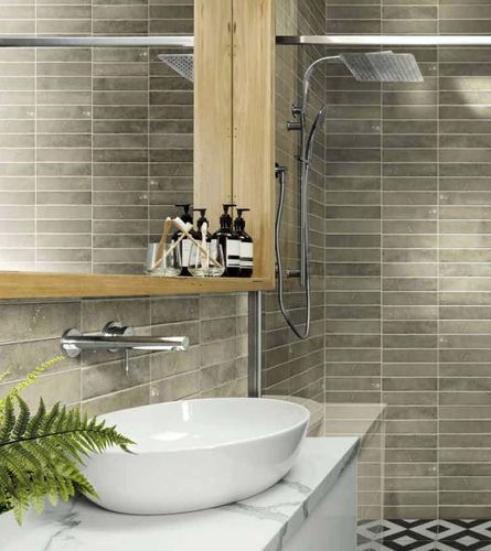 Memory Sand Brown Gloss Tile 60x250 - Tile Stone Paver