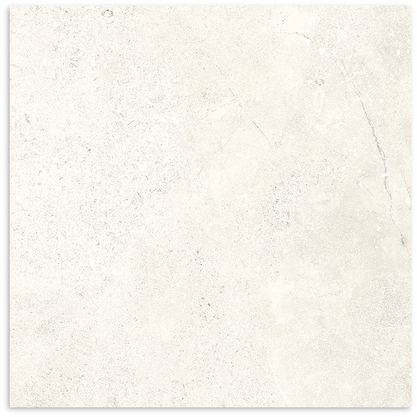 Trend White External Non-Rectified Tile 450x450 - Buy Online