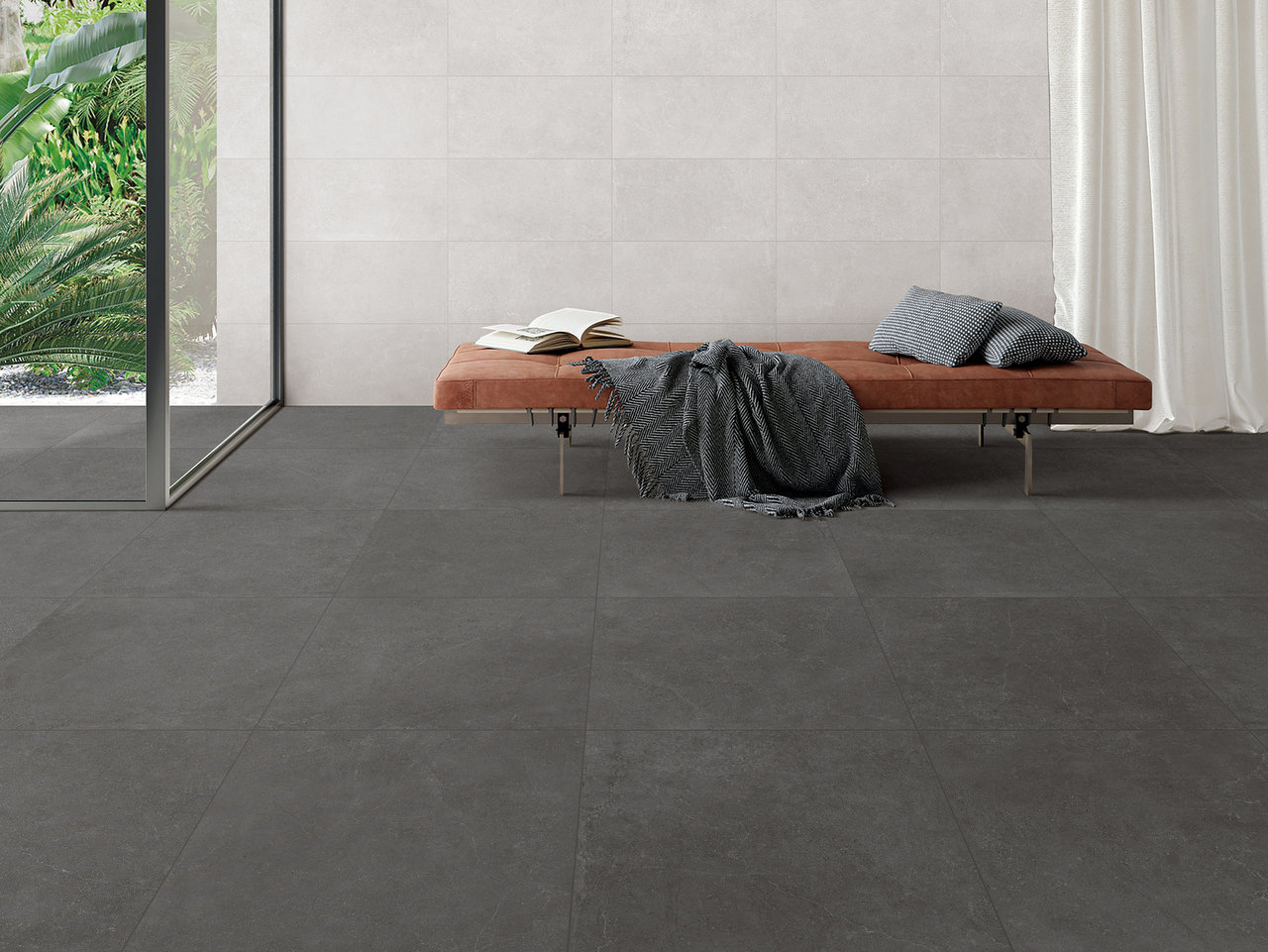 Crete Nero Black P2/P4 Tile 600x1200 - Tile Stone Paver