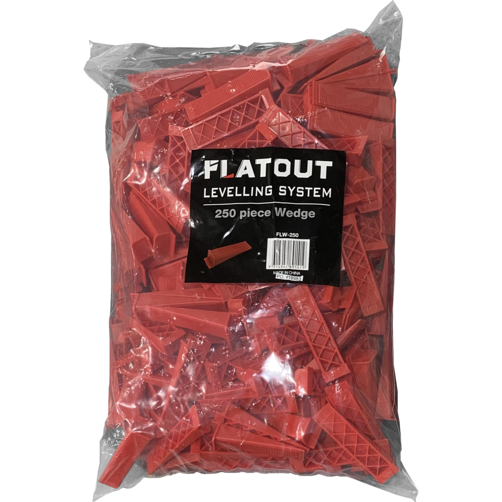 Flatout Levelling System Wedges (250 pack) - Tile Stone Paver