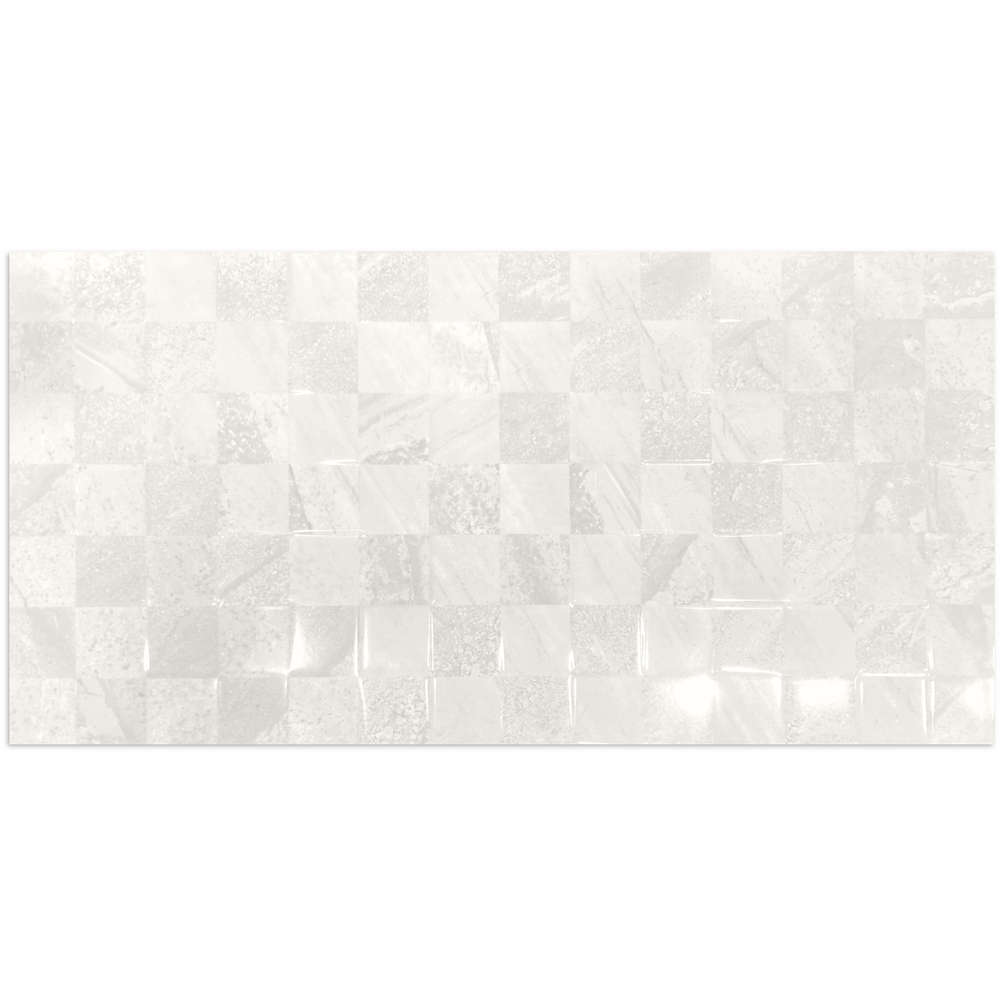 Sandstone White Decor Gloss Wall Tile 300x600 - Tile Stone Paver
