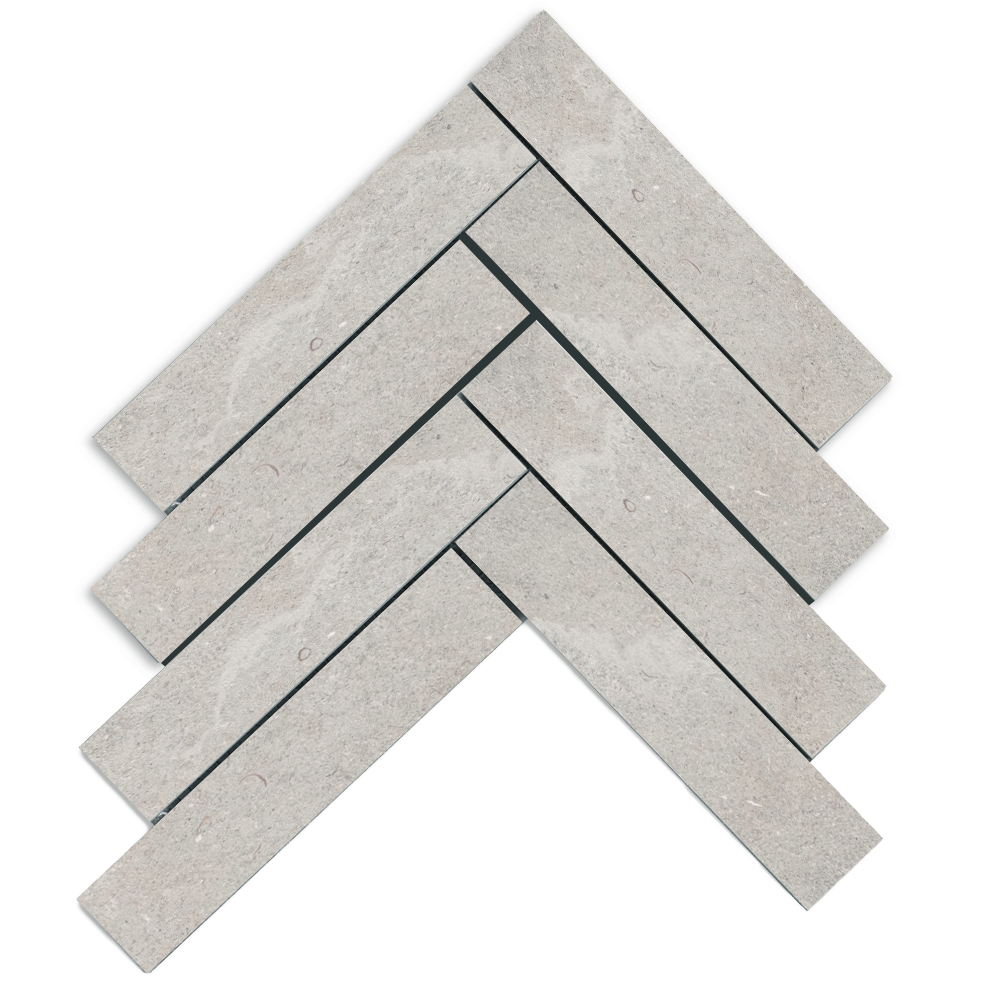 Provence Ash Matt Herringbone 34x175 - Tile Stone Paver