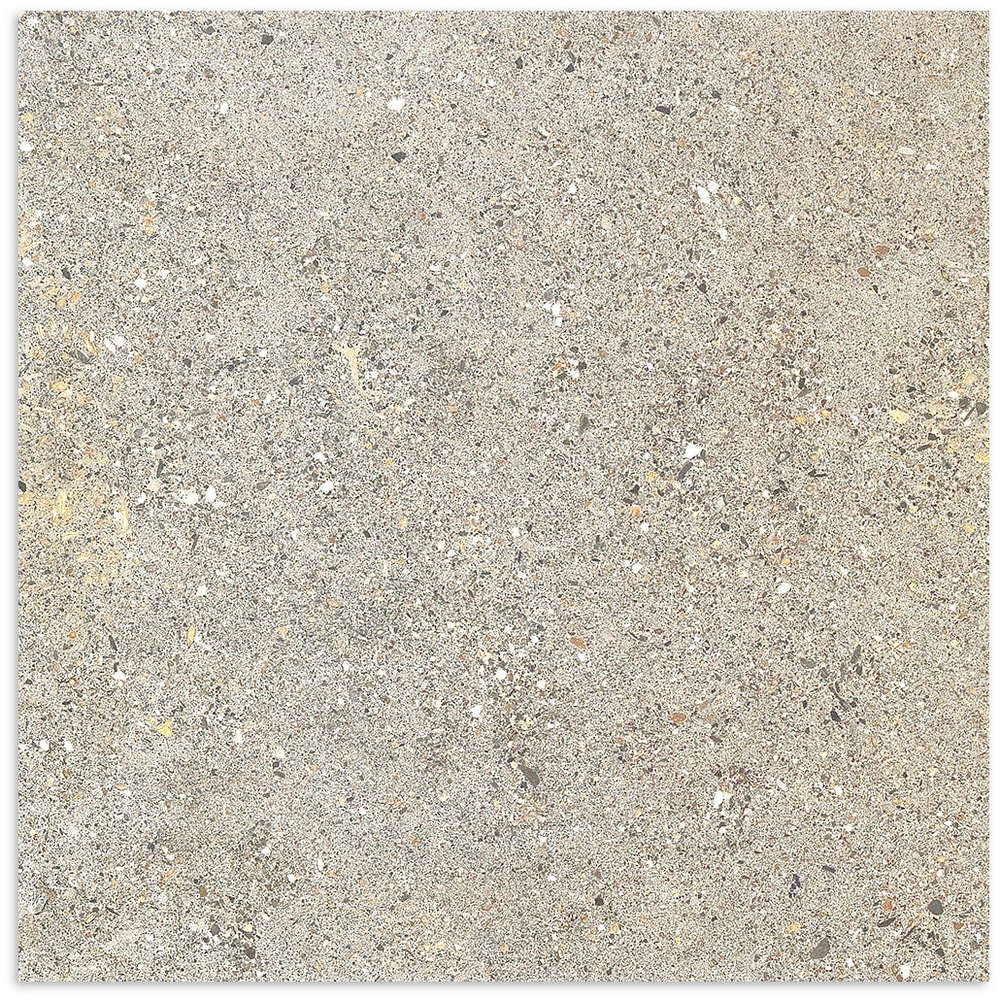 Aggregate Light Grey Lappato Tile 600x600 - Tile Stone Paver