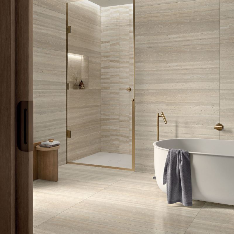Dorica Crema Matt Tile 600x1200 - Tile Stone Paver