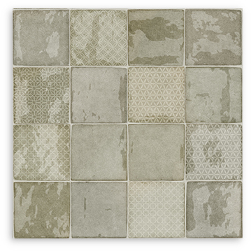 Tetra Odyssey Spanish Olive Gloss Tile 130x130 - Tile Stone Paver