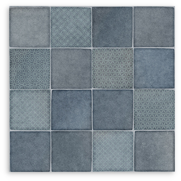 Tetra Odyssey Blue Jeans Satin Tile 130x130 - Tile Stone Paver