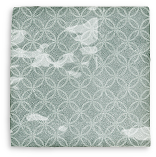 Silhouette Ringlet Gumleaf Gloss Wall Tile 130x130 - Buy Online