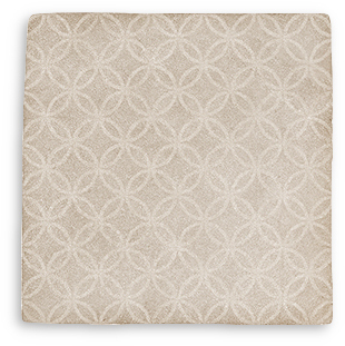 Silhouette Ringlet Sesame Satin Wall Tile 130x130 - Buy Online