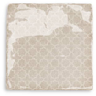 Silhouette Incise Sesame Gloss Wall Tile 130x130 - Buy Online