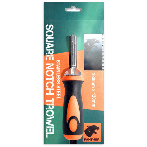 Panther Stainless Steel Adhesive Trowel 6mm - Tile Stone Paver