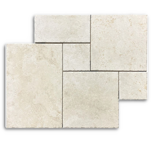 Tibur Bianco Modulo French Pattern Matt - Tile Stone Paver