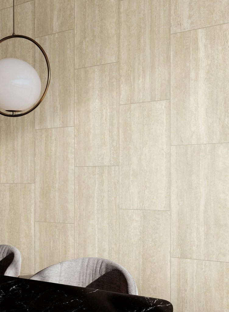 IN/OUT Norcia Beige Vein Cut Matt Tile 600x600 - Tile Stone Paver
