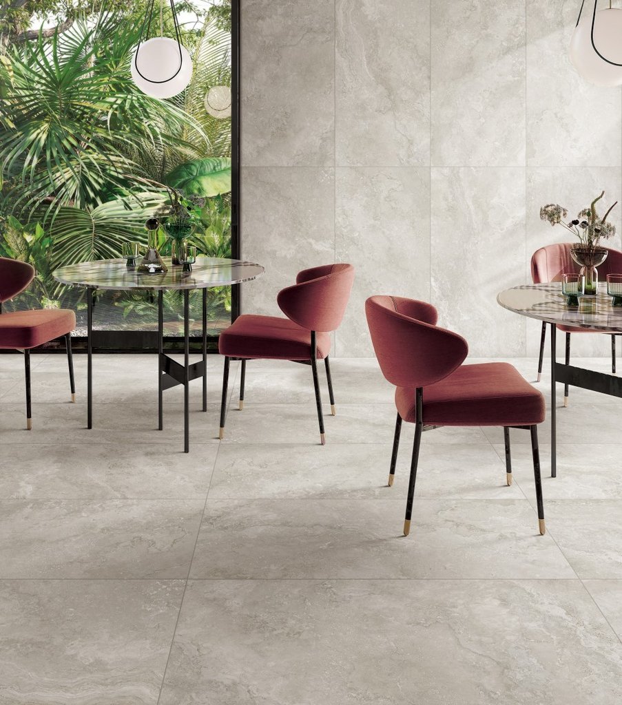 IN/OUT Norcia Silver Matt Tile 600x600 - Tile Stone Paver