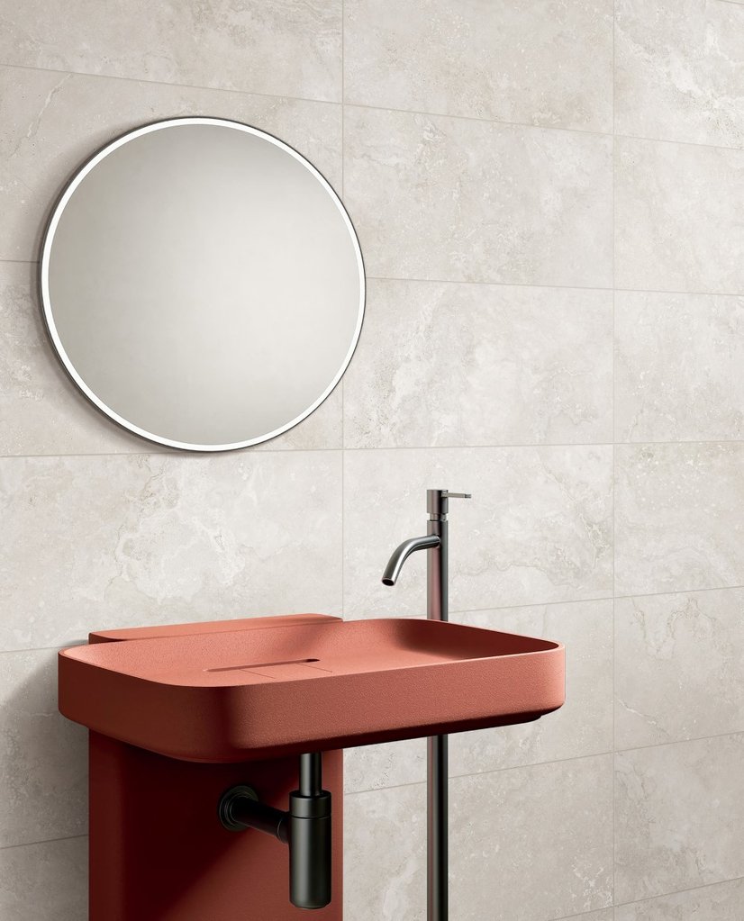 IN/OUT Norcia Travertine Light Matt Tile 600x1200 - Tile Stone Paver