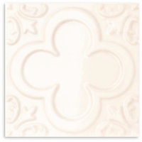 Lucciola Hueso Embossed Gloss Wall Tile - Tile Stone Paver