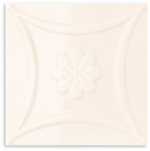 Lucciola Hueso Embossed Gloss Wall Tile - Tile Stone Paver