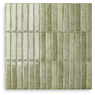 Riva Kit Kat Artichoke Green Gloss Tile 300x300 - TileStonePaver
