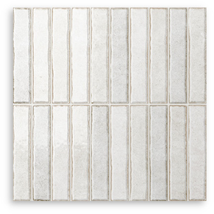 Riva Fingers Rice White Gloss Tile 300x300 - Tile Stone Paver