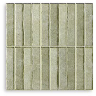 Riva Fingers Artichoke Green Satin Tile 300x300 - TileStonePaver