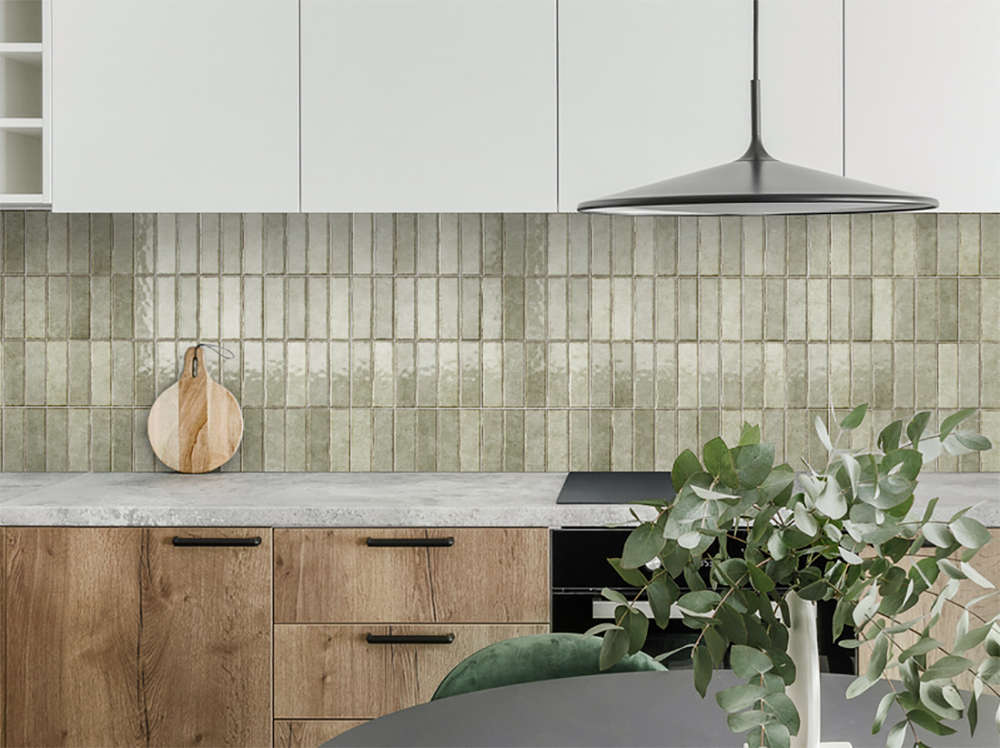 Riva Bejmat Artichoke Green Gloss Tile 300x300 - Tile Stone Paver