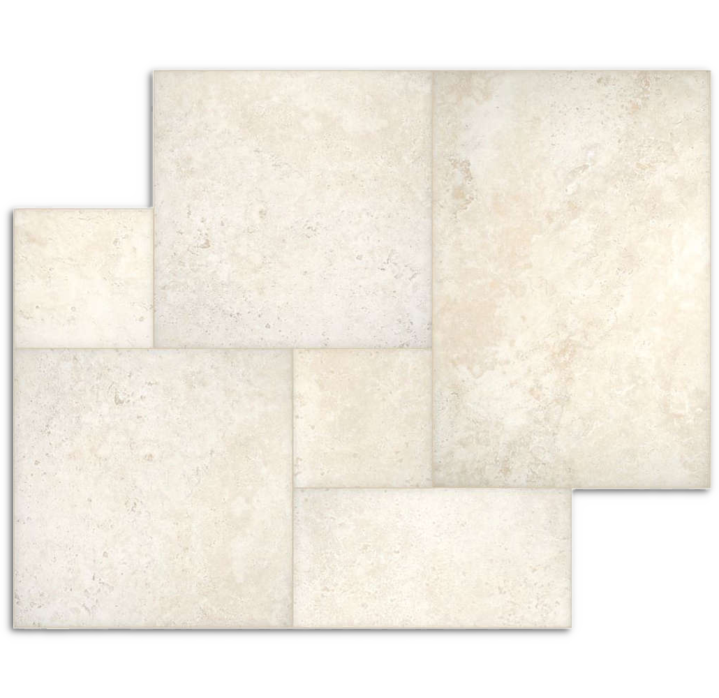Cantal Almond French Pattern P5 External - Tile Stone Paver